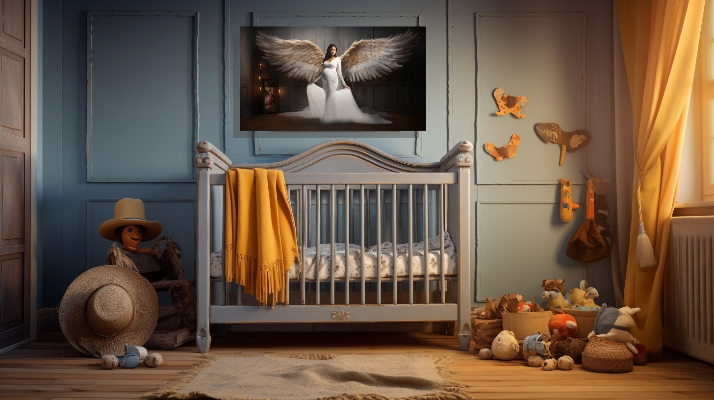 Guardian Angel Wings 29 X Digital Backdrops, Maternity Backdrop ...