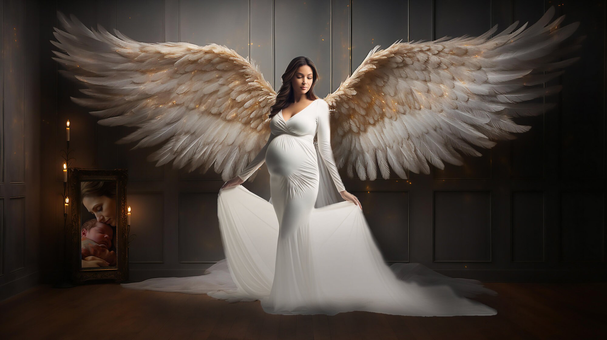 Guardian Angel Wings 29 X Digital Backdrops, Maternity Backdrop ...