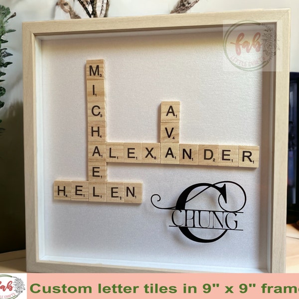 Personalize Family Name Scrabble - Etsy