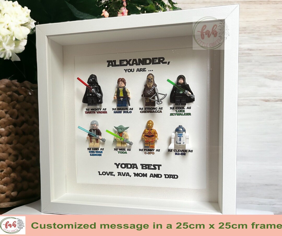 Star Wars Minifigure Frame, Star Wars Christmas Gift; Star Wars Father ...