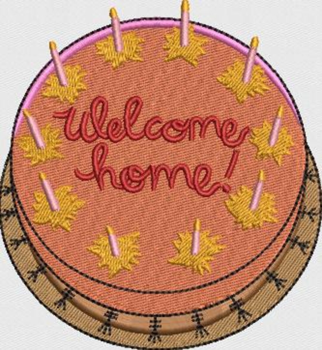 Coraline Welcome Home Cake Embroidery design Only. 4x4 Files: Pes, Jef ...