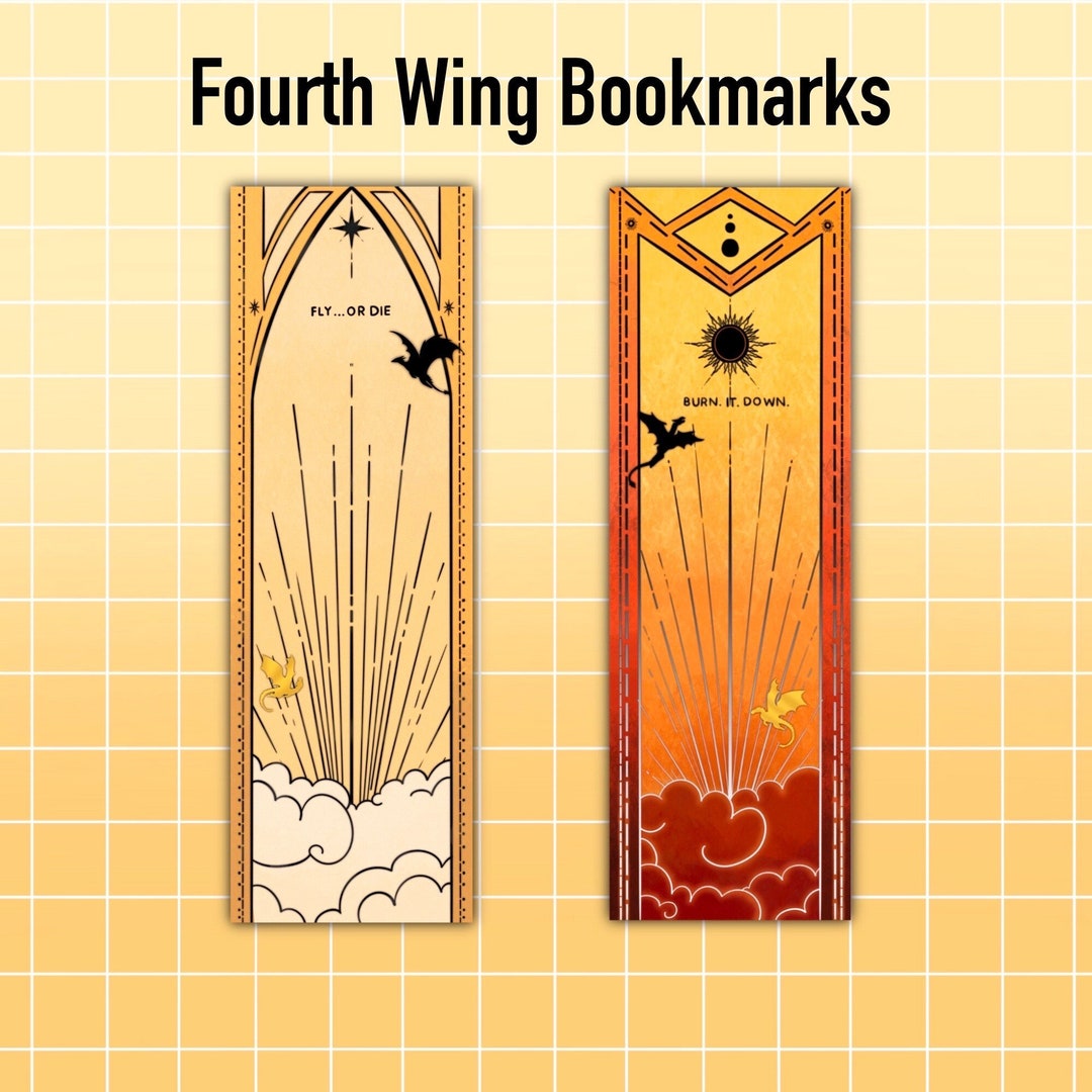 Fourth Wing Bookmark - Etsy