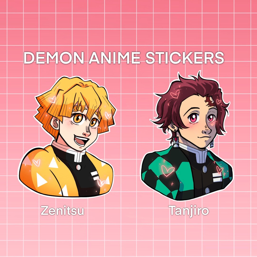 Demon Anime Stickers - Etsy