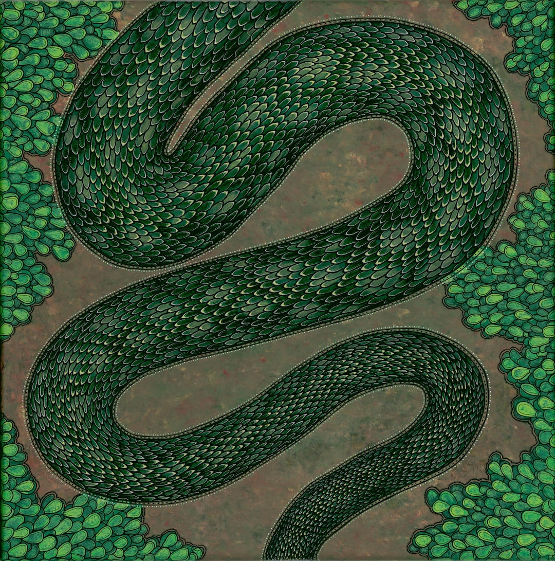 Slither of a Serpent - Snake Artwork, Snake Wall Art, Snakeskin, Snake ...