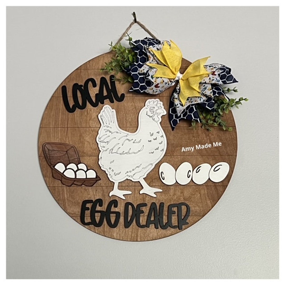 Local 18 Inch Egg Dealer Door Hanger - Etsy