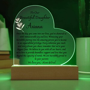 Personalized Gift for Daughter, Daughter Acrylic Plaque, Daughter ...