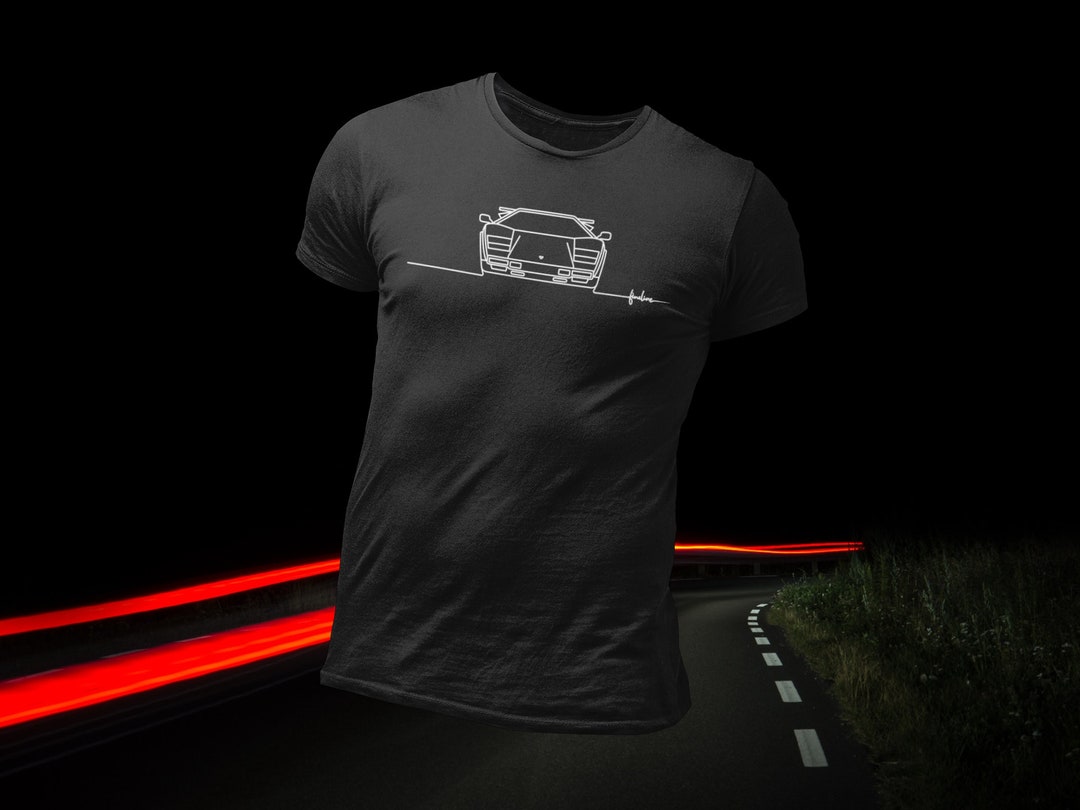 Lamborghini Countach T-shirt: Car Enthusiast Apparel - Etsy