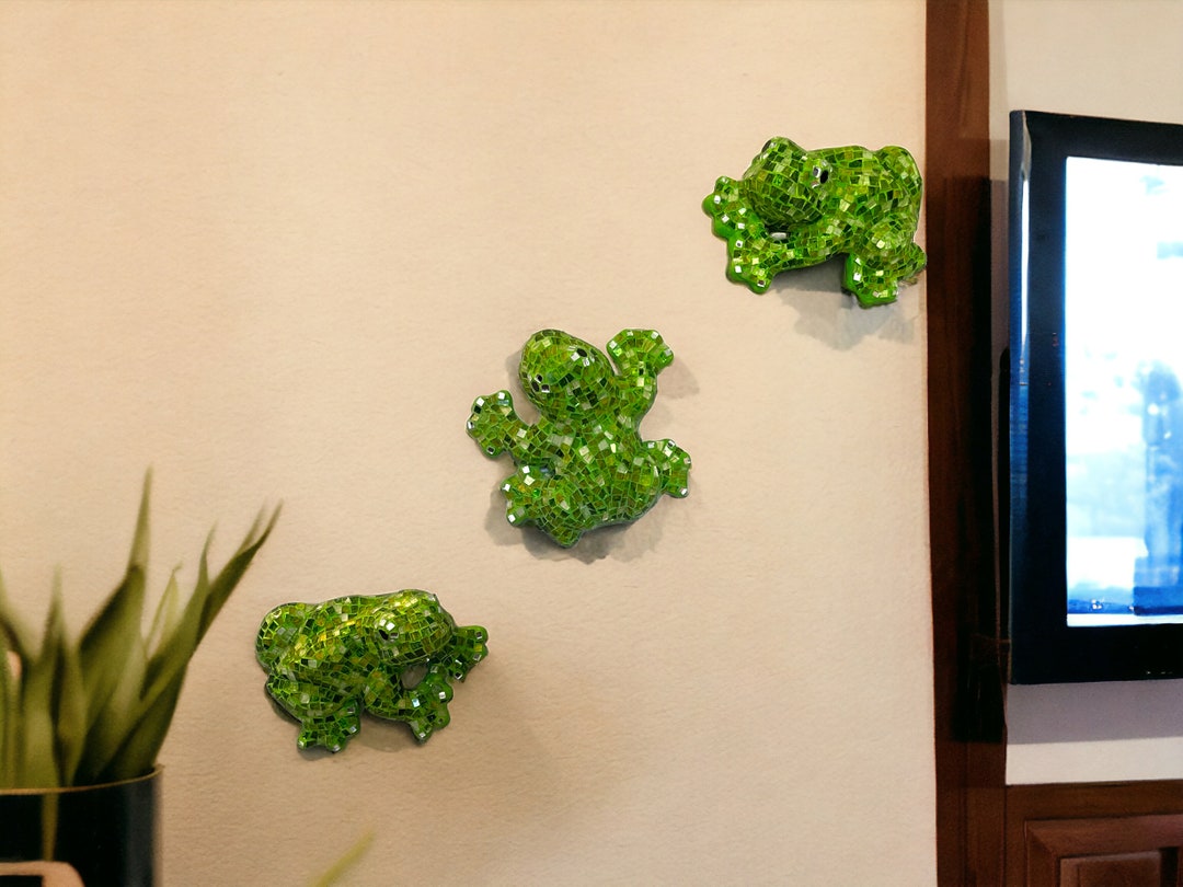 Wall Frogs - Handcrafted -mosaic - Decor - - Etsy