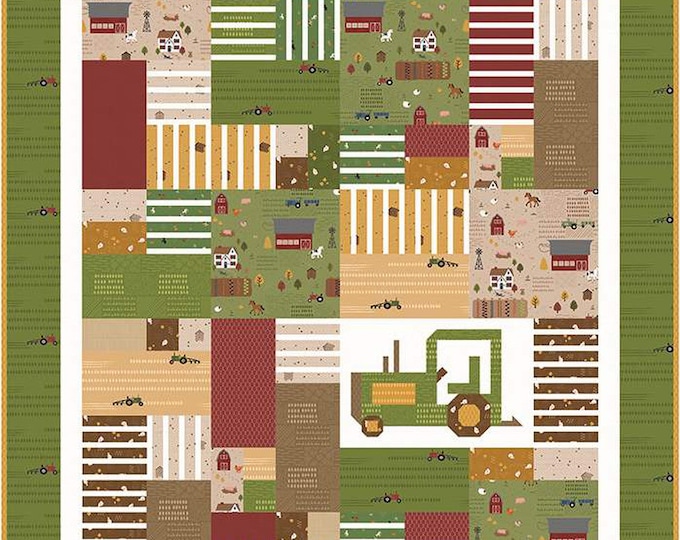Quilted Fields Quilt Pattern by Jennifer Long Featuring the Country ...