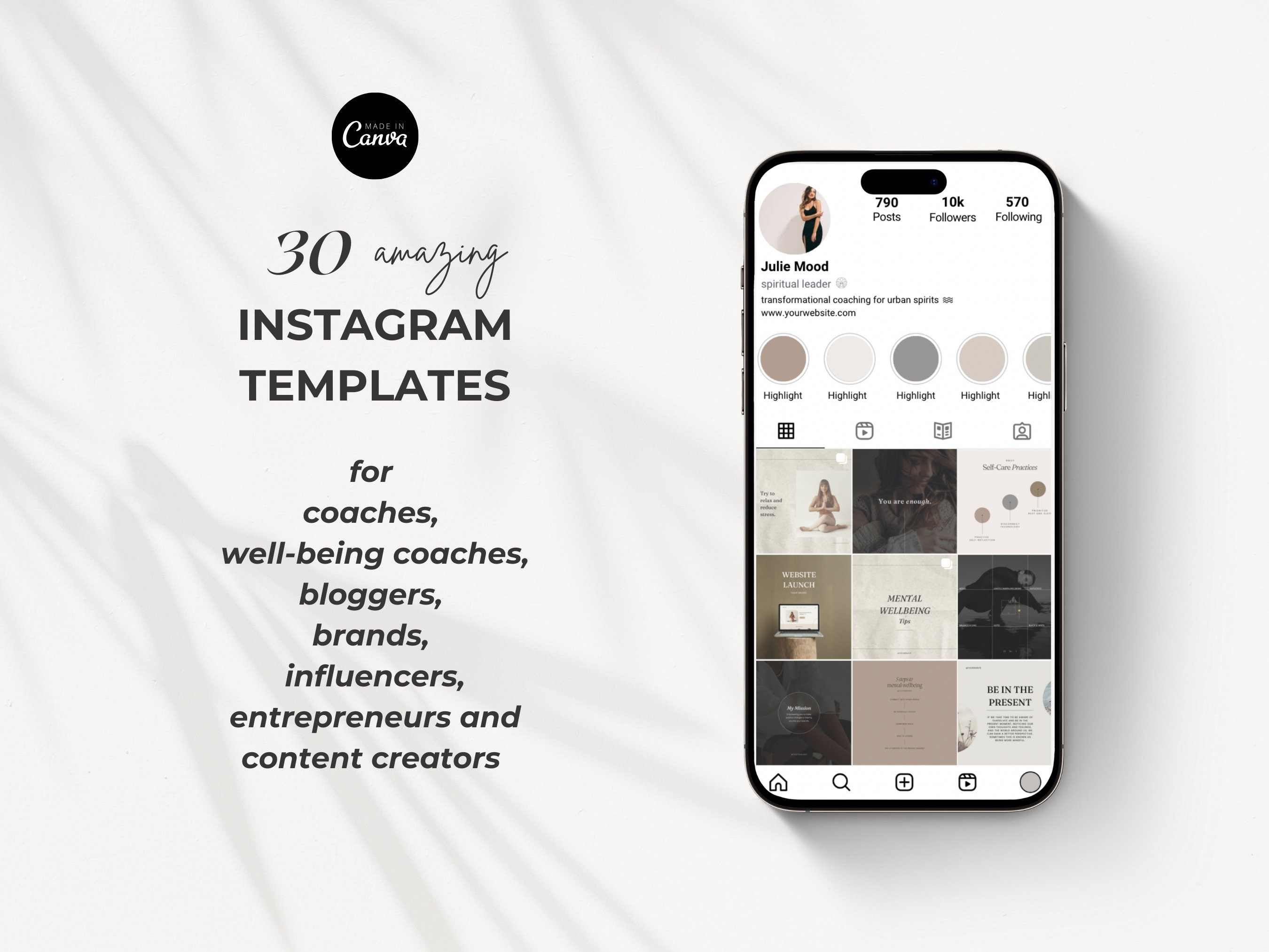 30 Amazing Instagram Templates With Resell Rights, Social Media Content ...