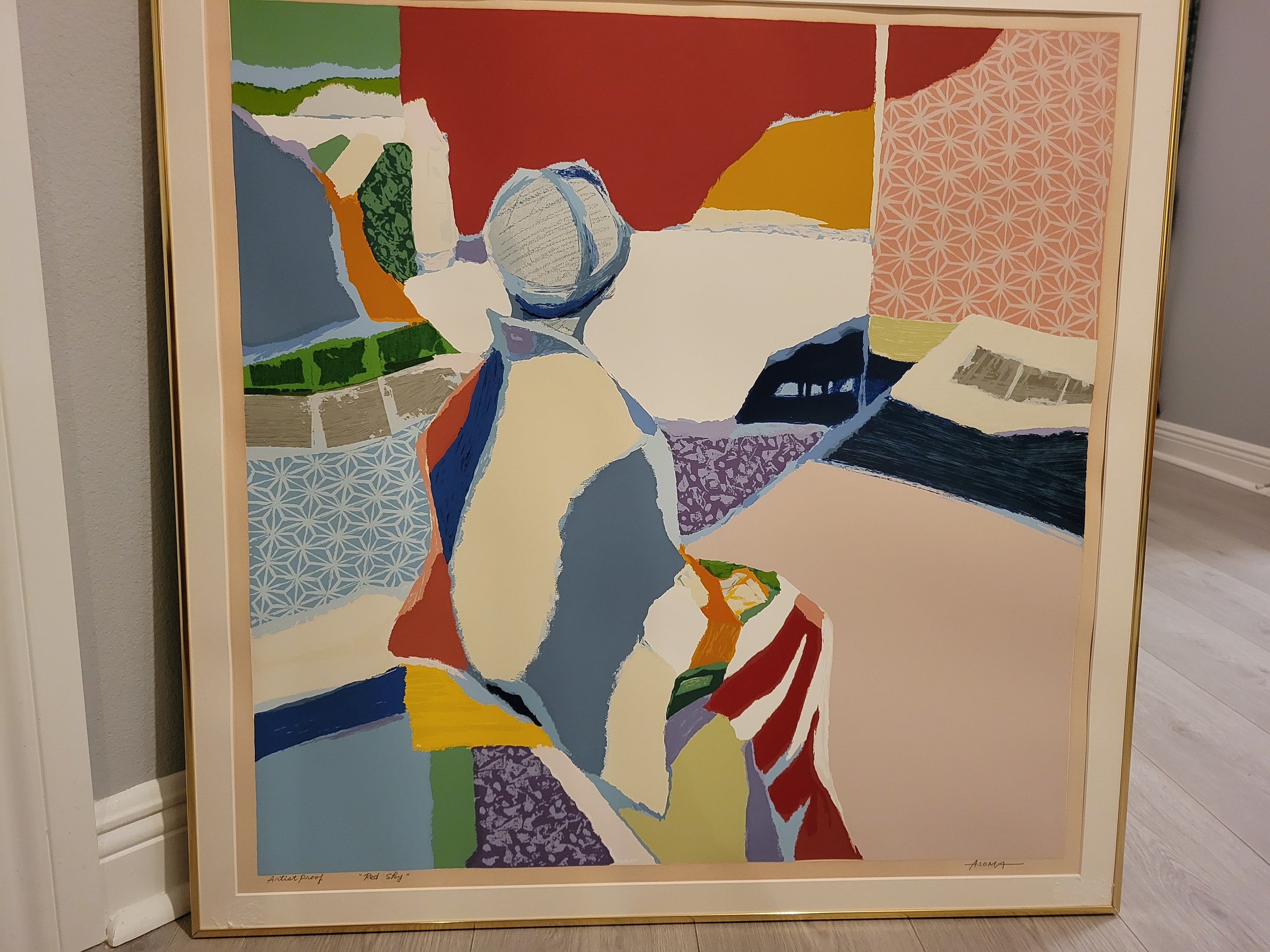 Tadashi Asoma "red Sky" Artist Proof Lithograph - Etsy