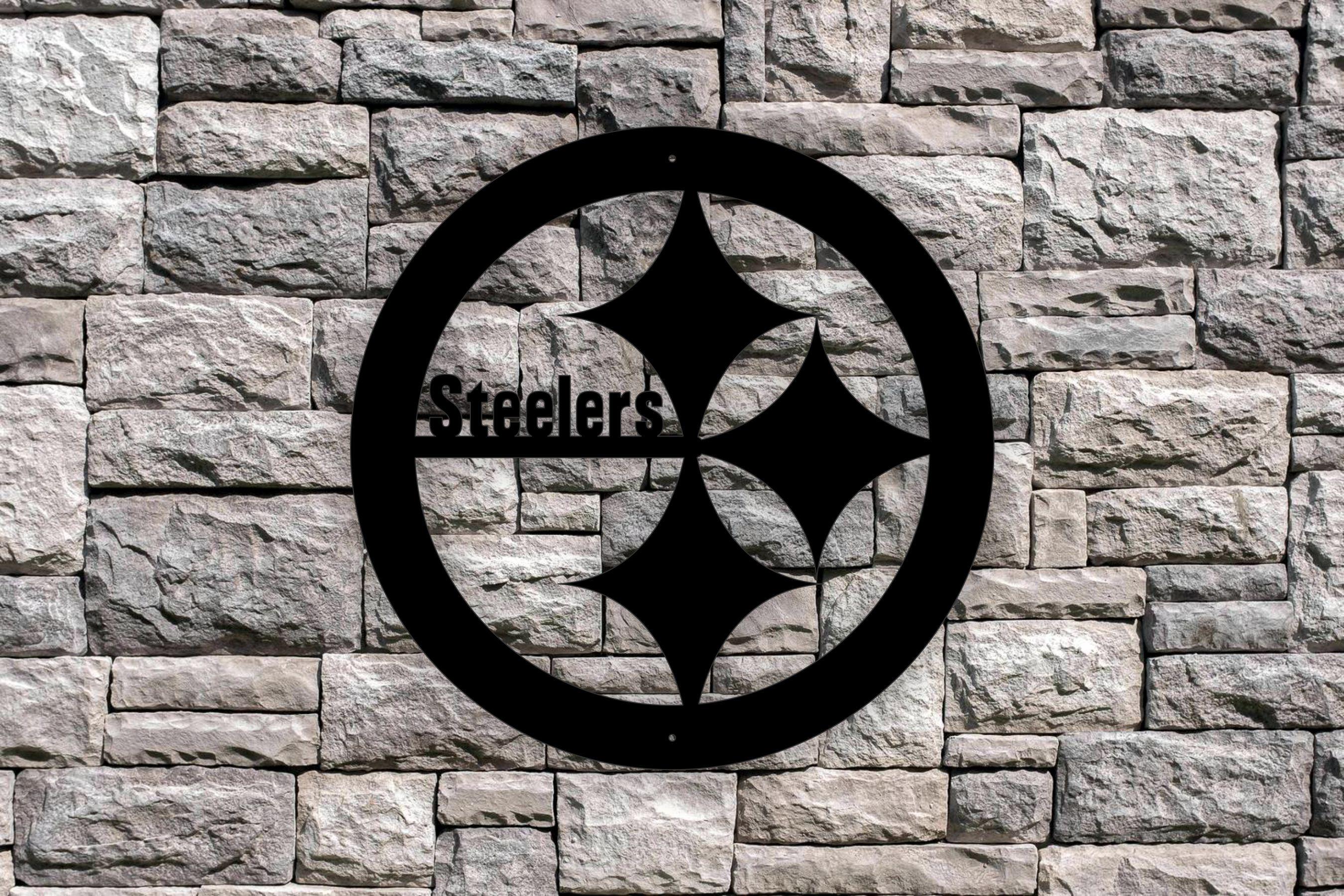 Pittsburgh Steelers Metal Steel Wall Hanging Sign - Etsy