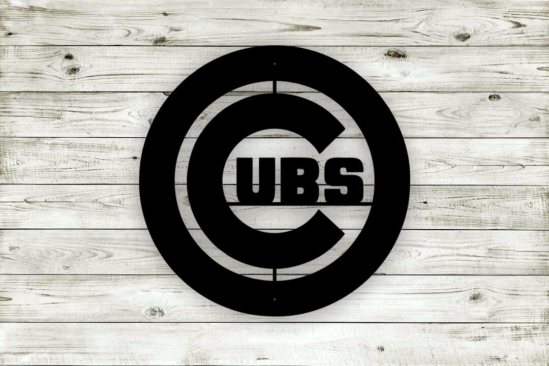 Chicago Cubs Metal Steel Wall Hanging Sign - Etsy