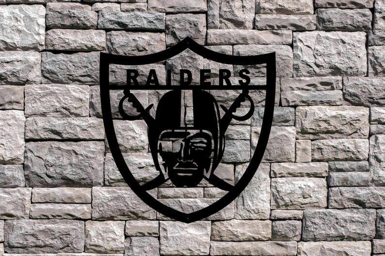 Las Vegas Oakland Raiders Metal Steel Wall Hanging Sign - Etsy