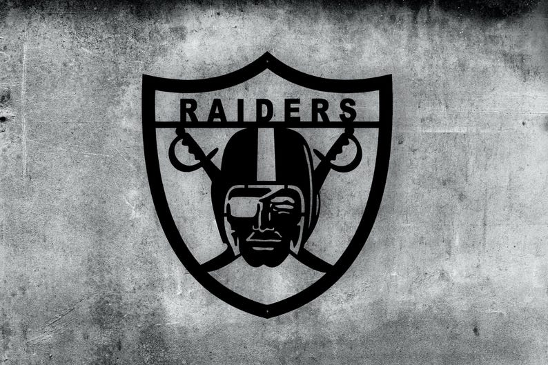 Las Vegas Oakland Raiders Metal Steel Wall Hanging Sign - Etsy