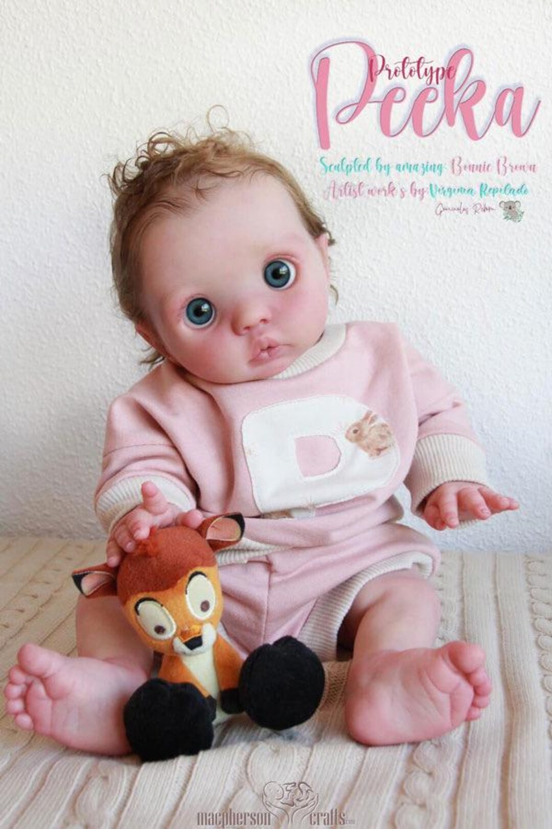 CUSTOM Authentic Reborn Baby Doll Peeka Awake 16.5 - Etsy