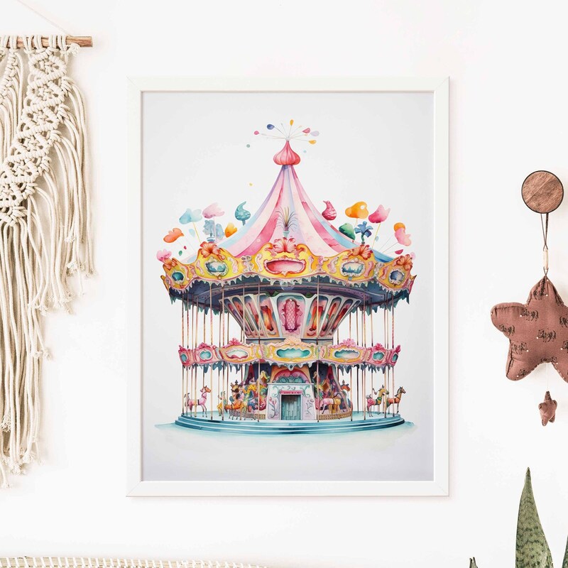 Carousel Print - Etsy