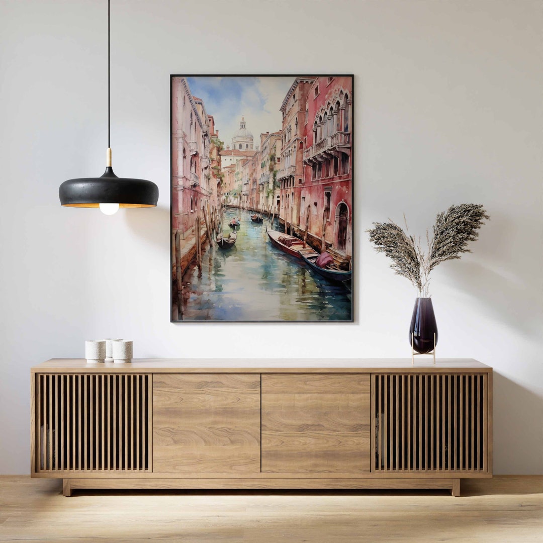 Venice Print, Venice Poster, Venice Wall Art, Venice Gondola Canal ...