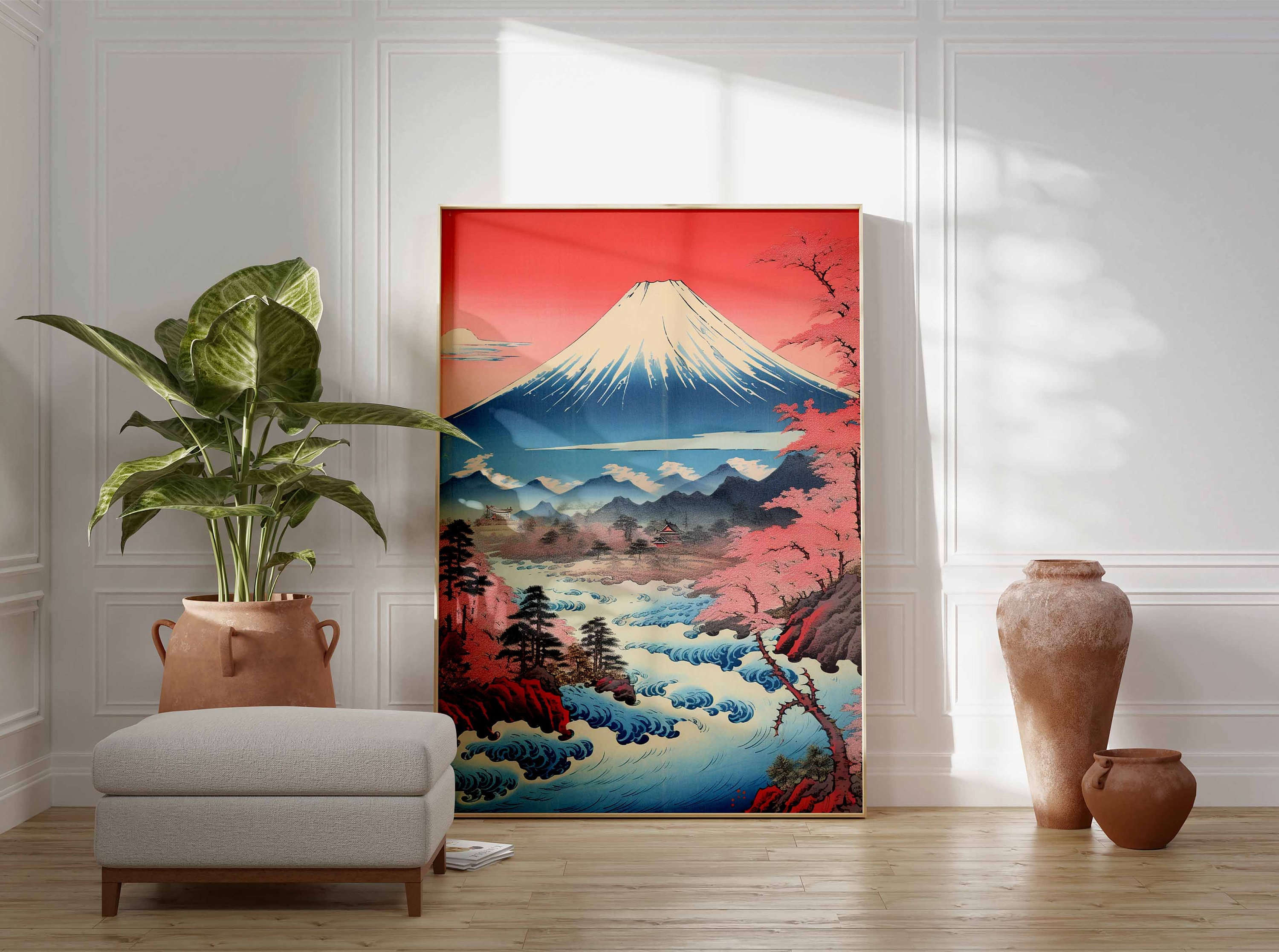 Fiji Mountain Poster, Japanese Landscape Poster, Japanese Nature Print ...