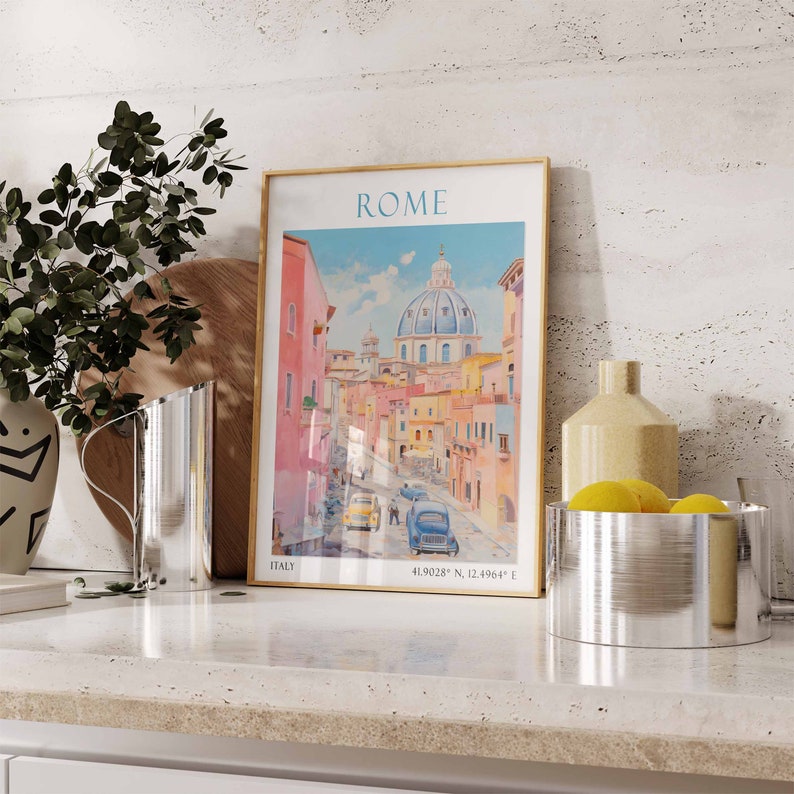Rome Travel Print, Rome Travel Poster, Italy Wall Art, Italy Travel ...