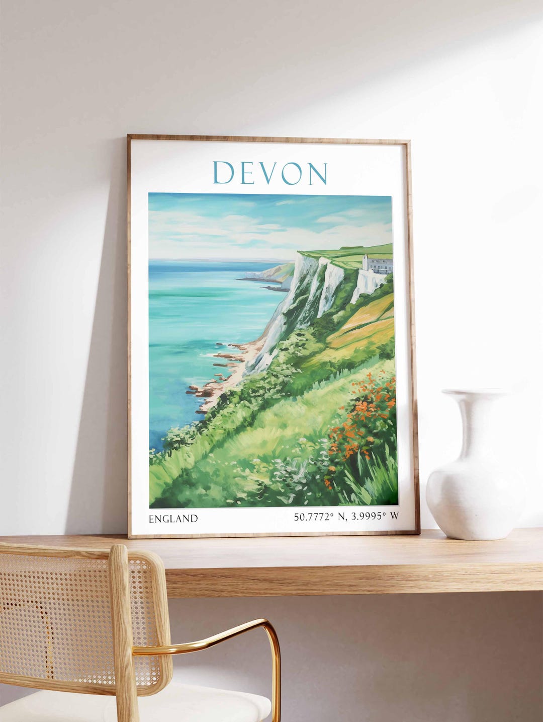 Devon Print, Devon Poster, Devon Wall Art, Devon Art Print, Devon ...