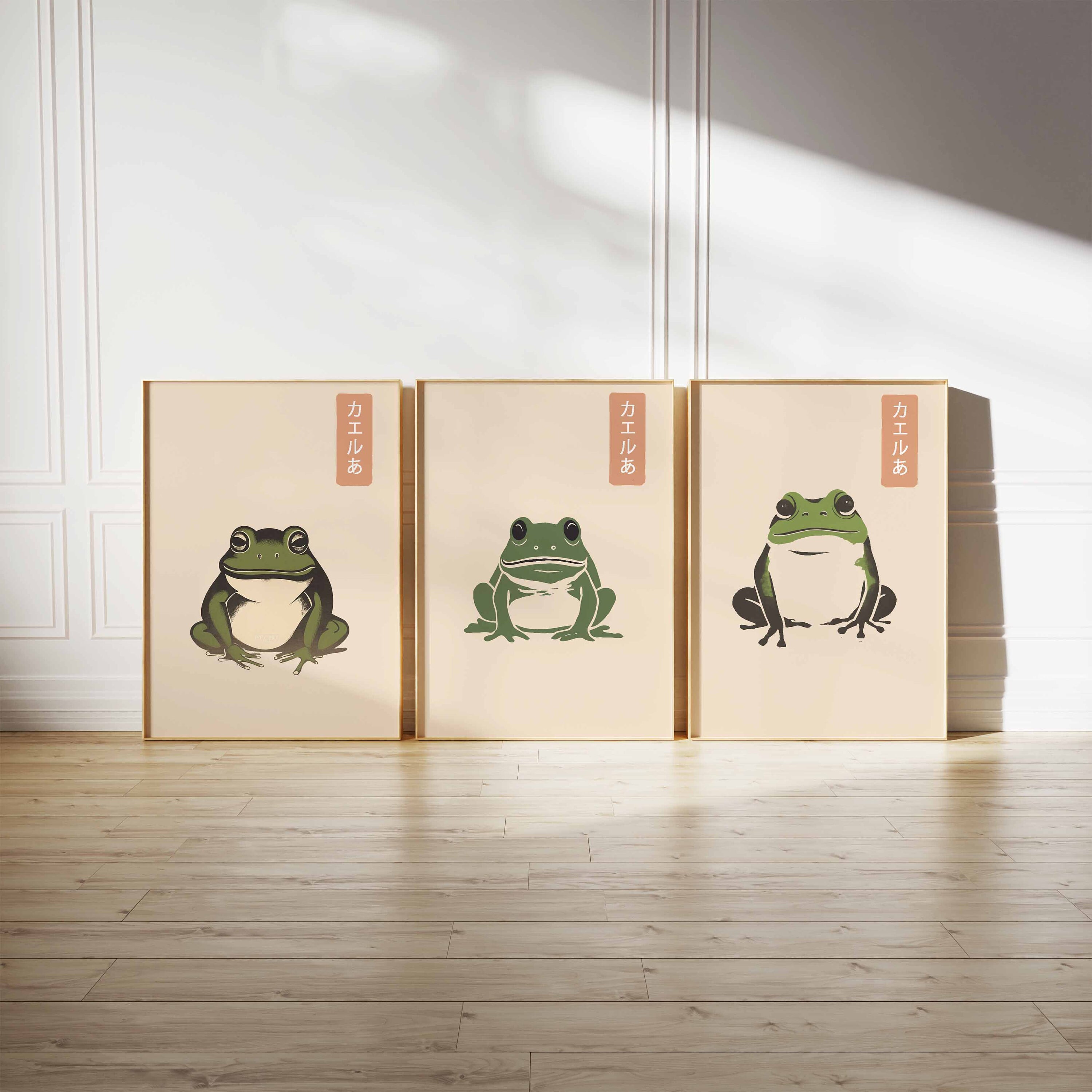 Set of 3 Japanese Matsumoto Hoji Frog Print Vintage Frog - Etsy