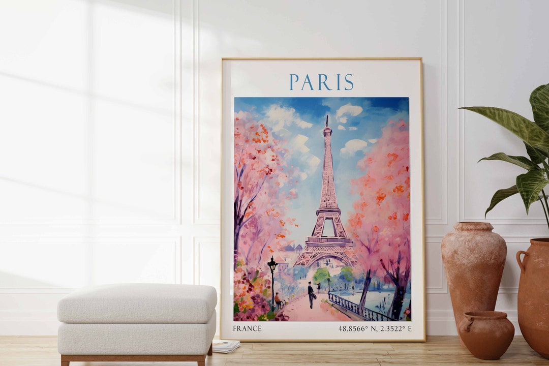 Paris Travel Print, Eiffel Tower, Paris Poster, Eiffel Tower Print ...