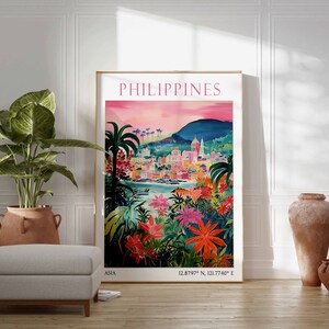 Philippines Travel Print, Philippines Travel Poster, Filipino Landscape ...
