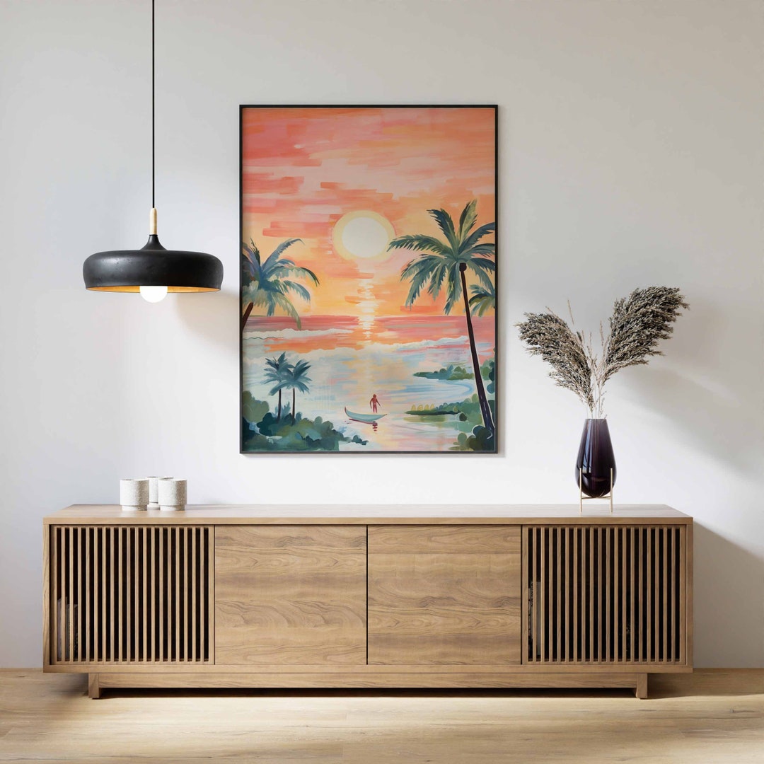 Boho Art, Boho Print, Rustic Beach Art, Coastal Wall Art, Rustic ...