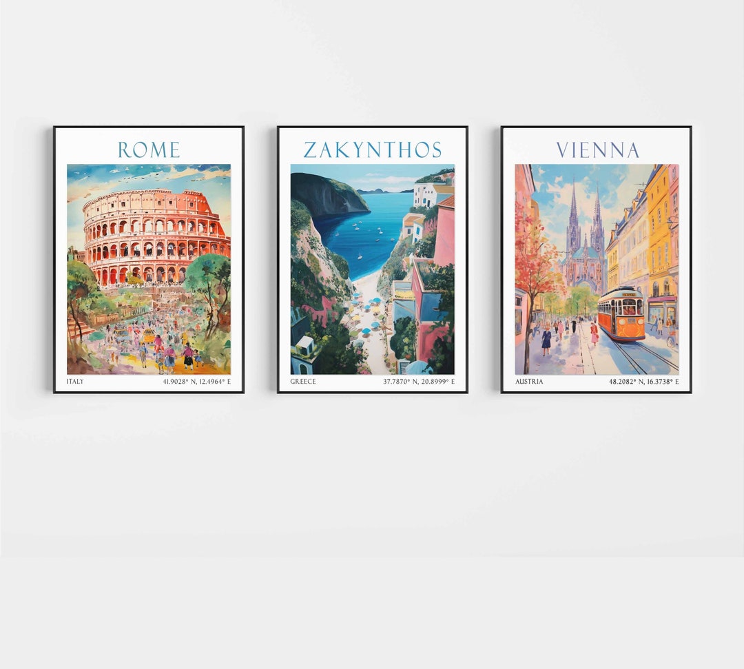 Travel Prints, ANY City ANY Country City Prints Travel Poster Custom ...