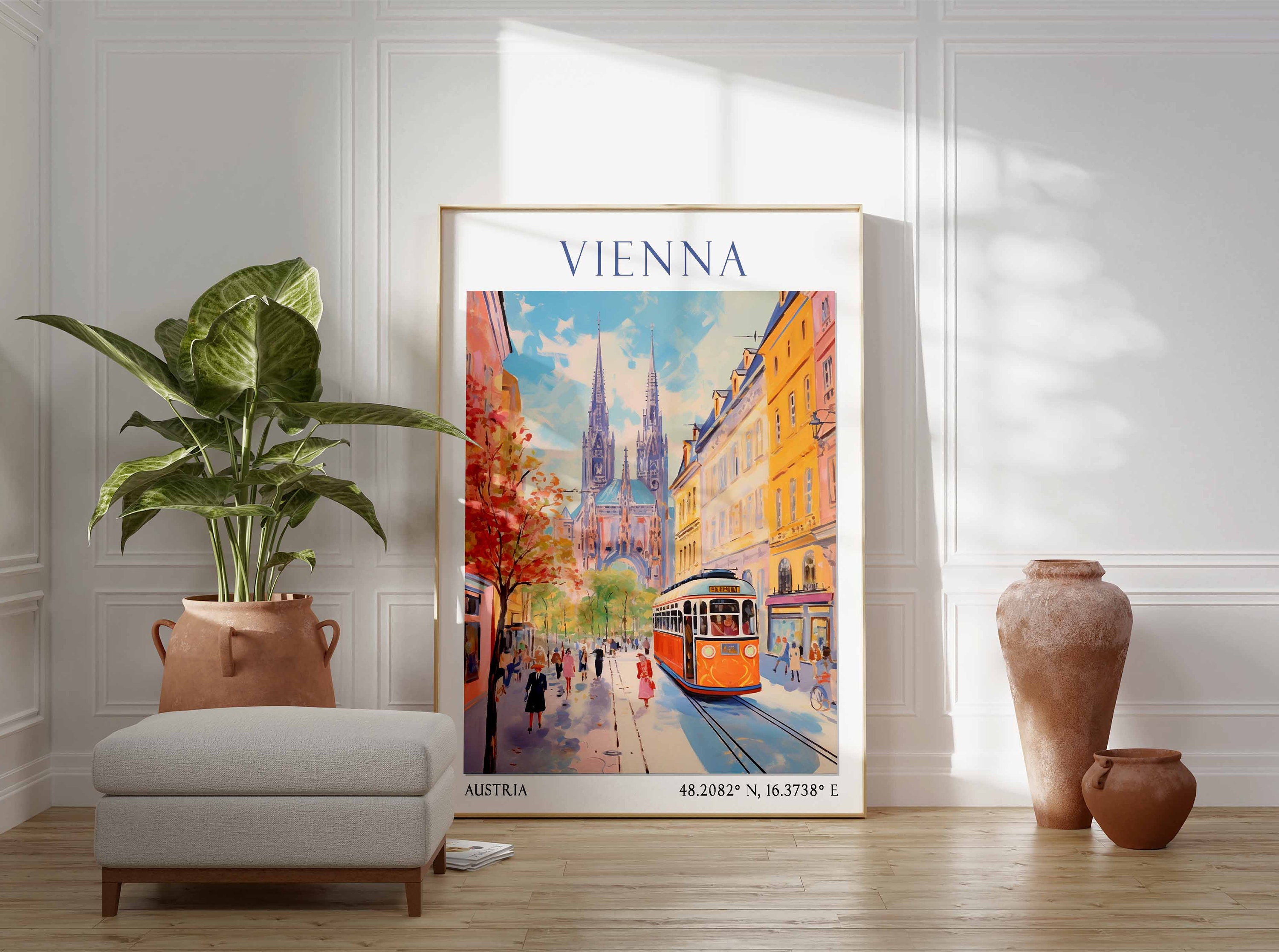 Vienna Travel Print, Vienna Travel Poster, Austria Wall Art, Austrian ...
