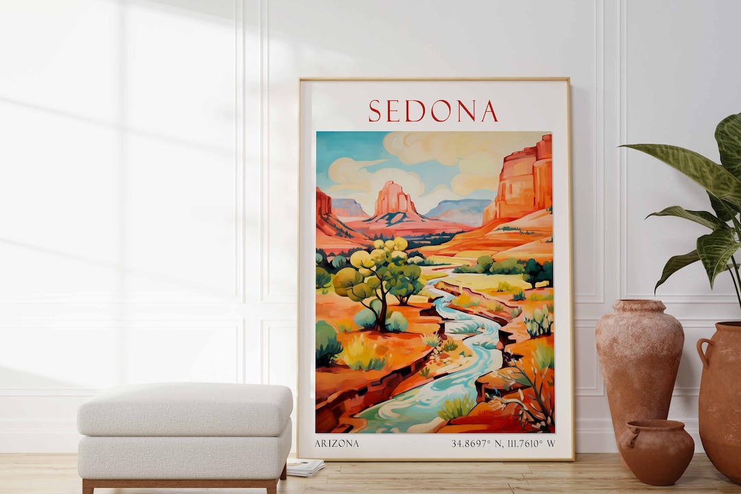 Sedona Travel Print, Sedona Poster, Sedona Arizona Travel Poster - Etsy