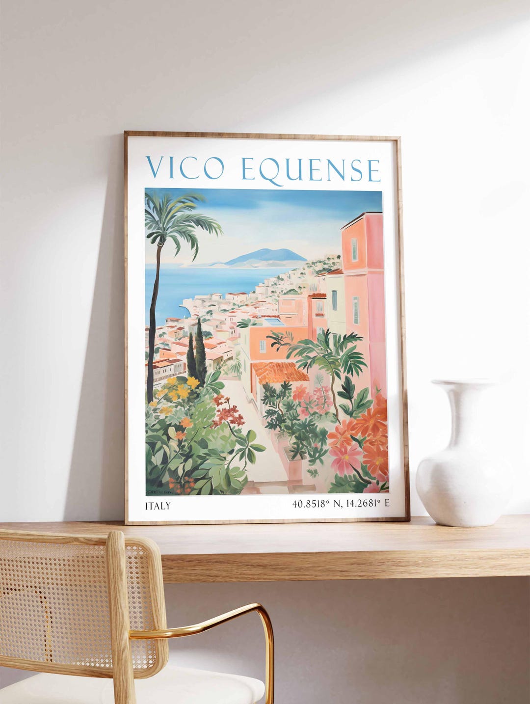 Vico Equense Print, Vico Equense Poster, Vico Equense Wall Art, Italian ...