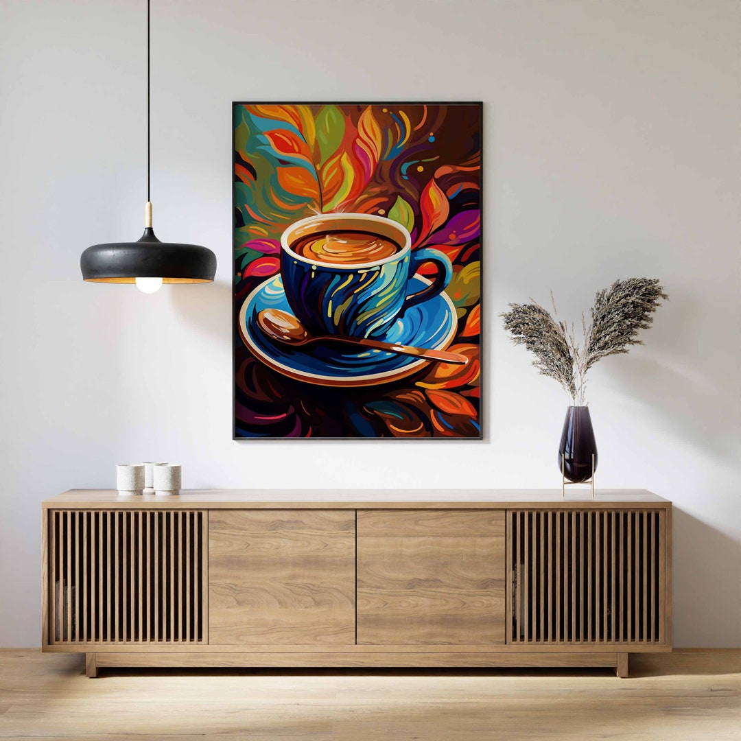 Coffee Print, Kitchen Decor, Coffee Poster, Coffee Art, Kitchen Artwork ...