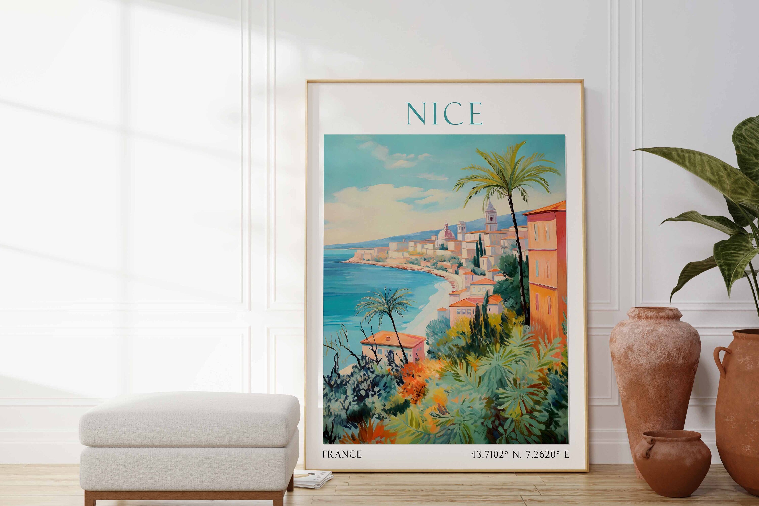 Nice France Poster, Nice Travel Print, France Travel Poster, Travel ...