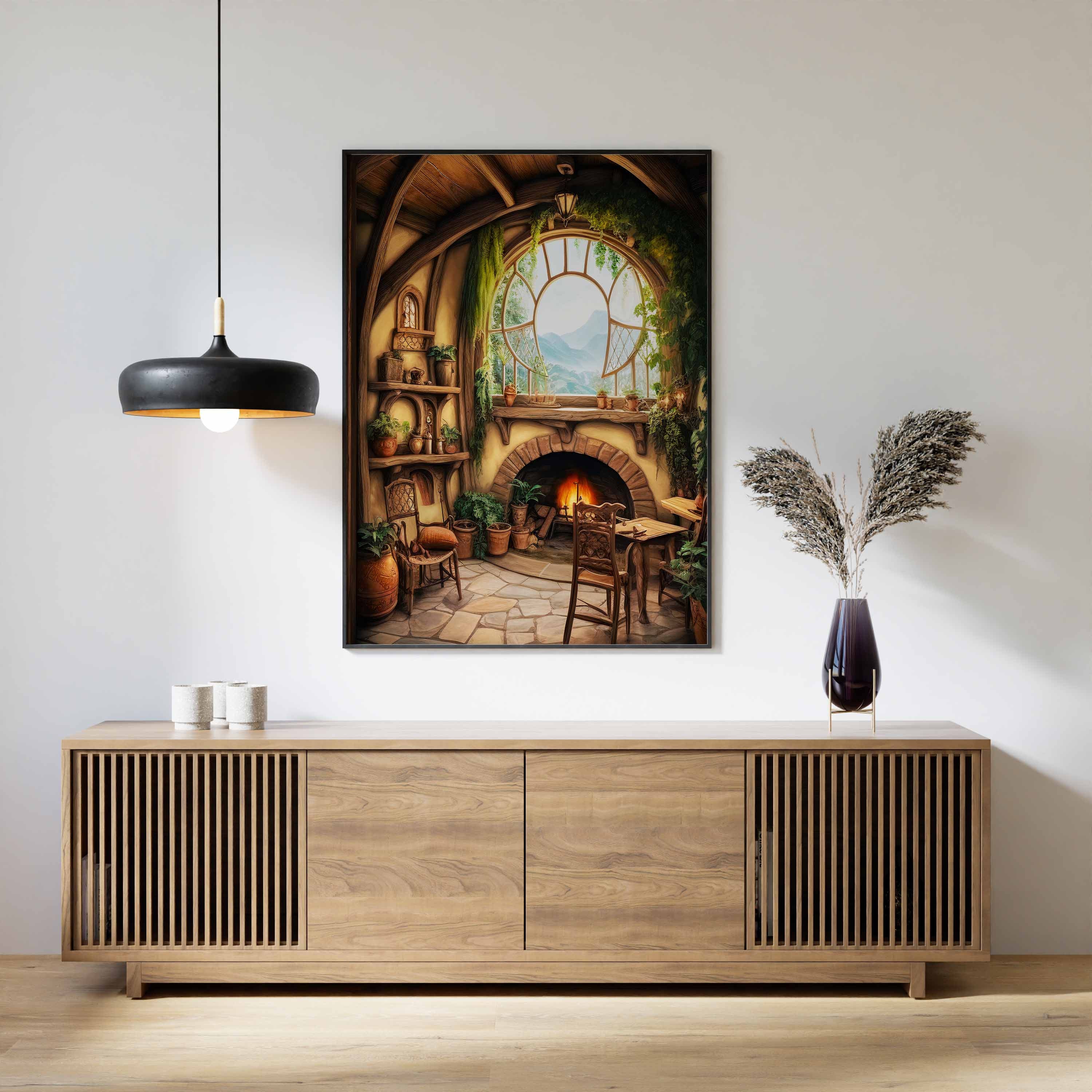 The Shire Inside Bilbo Baggins Home Print of Hobbiton's - Etsy Australia