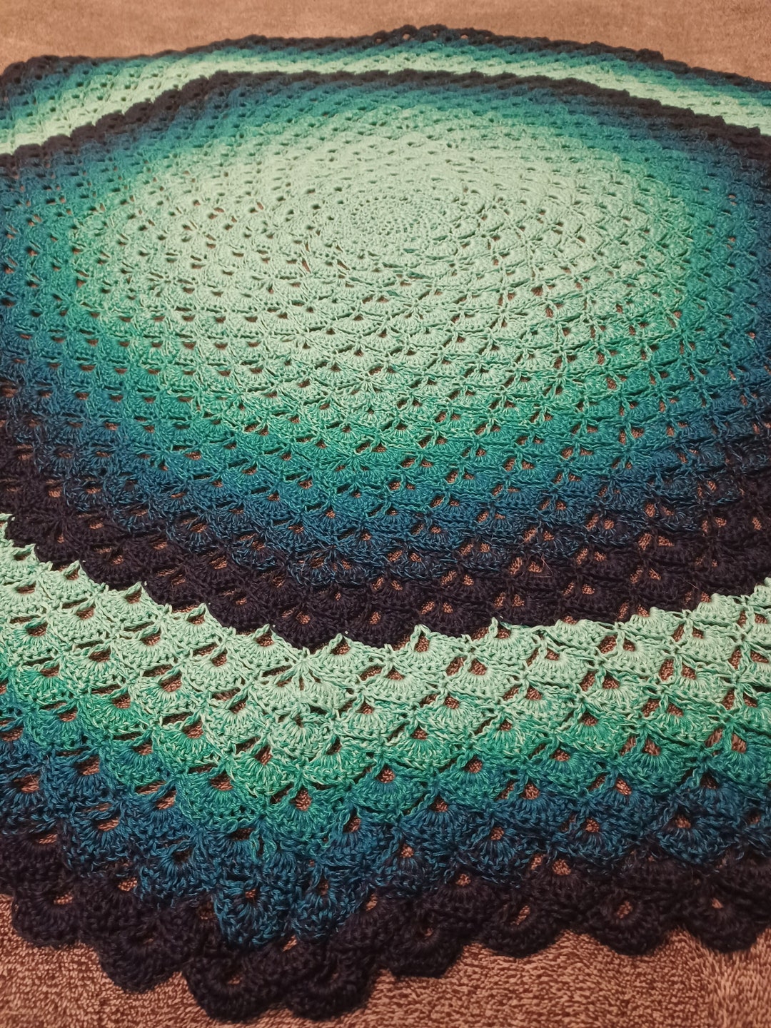 Lotus Flower Blanket Crochet Handmade - Etsy