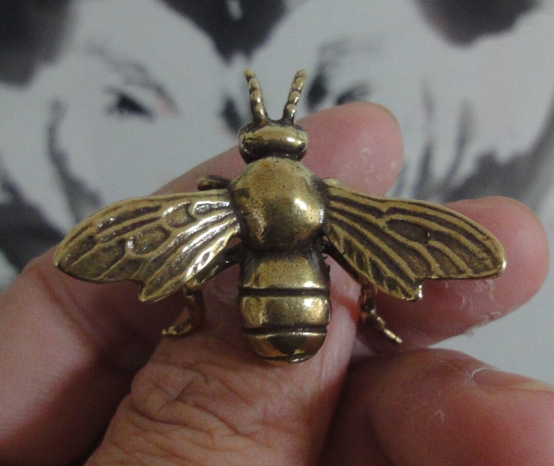 Vintage Style Solid Brass Pure Copper Honey Bee Statue Sculpture for ...