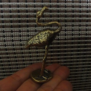 Vintage Style Solid Brass Copper Flamingo Bird Statue for Home Decor - Etsy