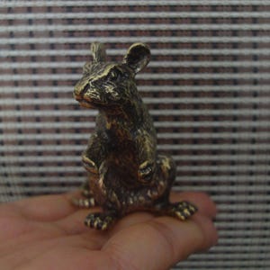 Vintage Style Solid Brass Copper Lovely Mouse Rat Animal Figurine ...
