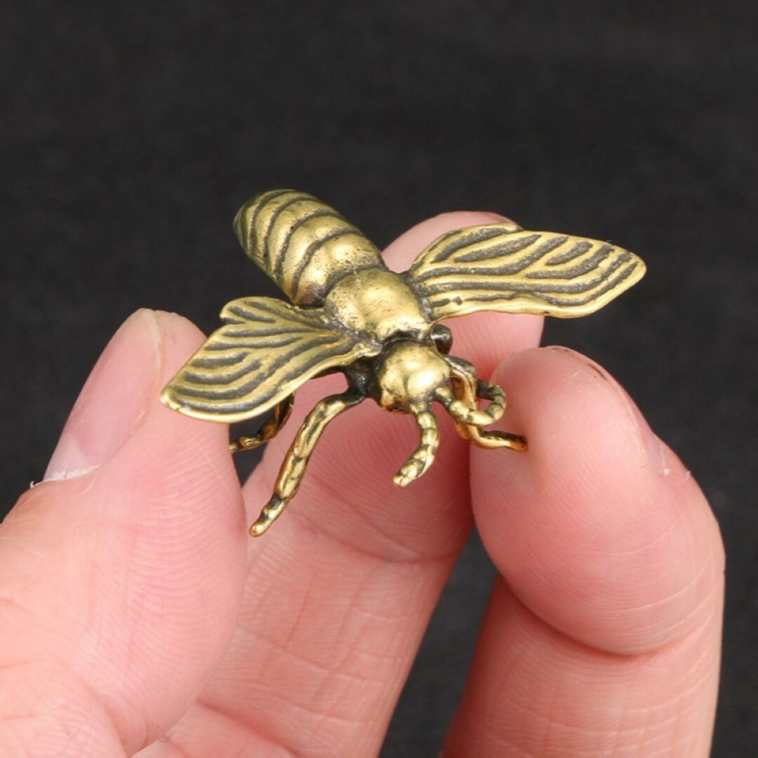 Vintage Style Solid Brass Animal Honey Bee Statue Figurine - Etsy