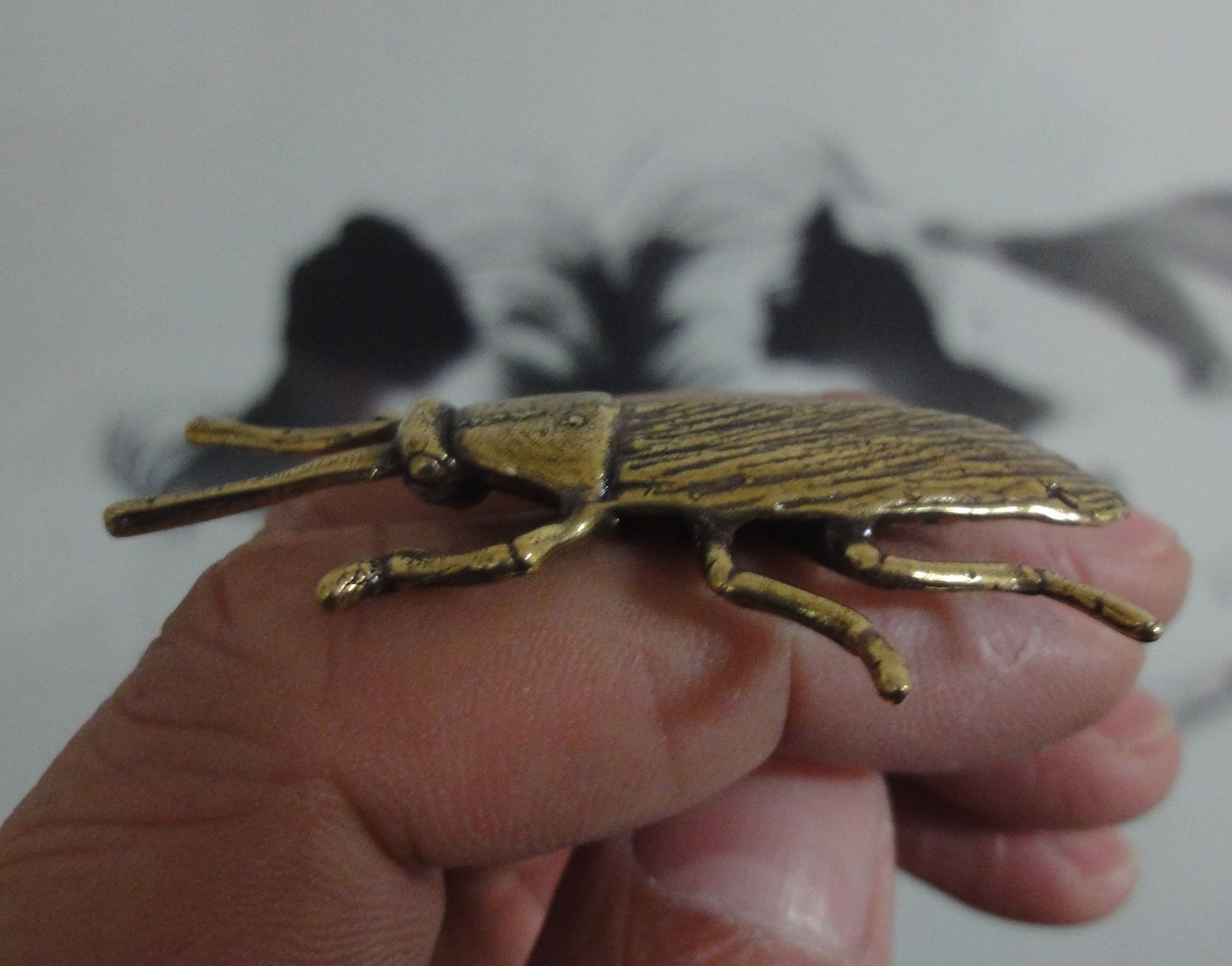 Vintage Style Solid Brass Copper Cockroach Animal Statue - Etsy