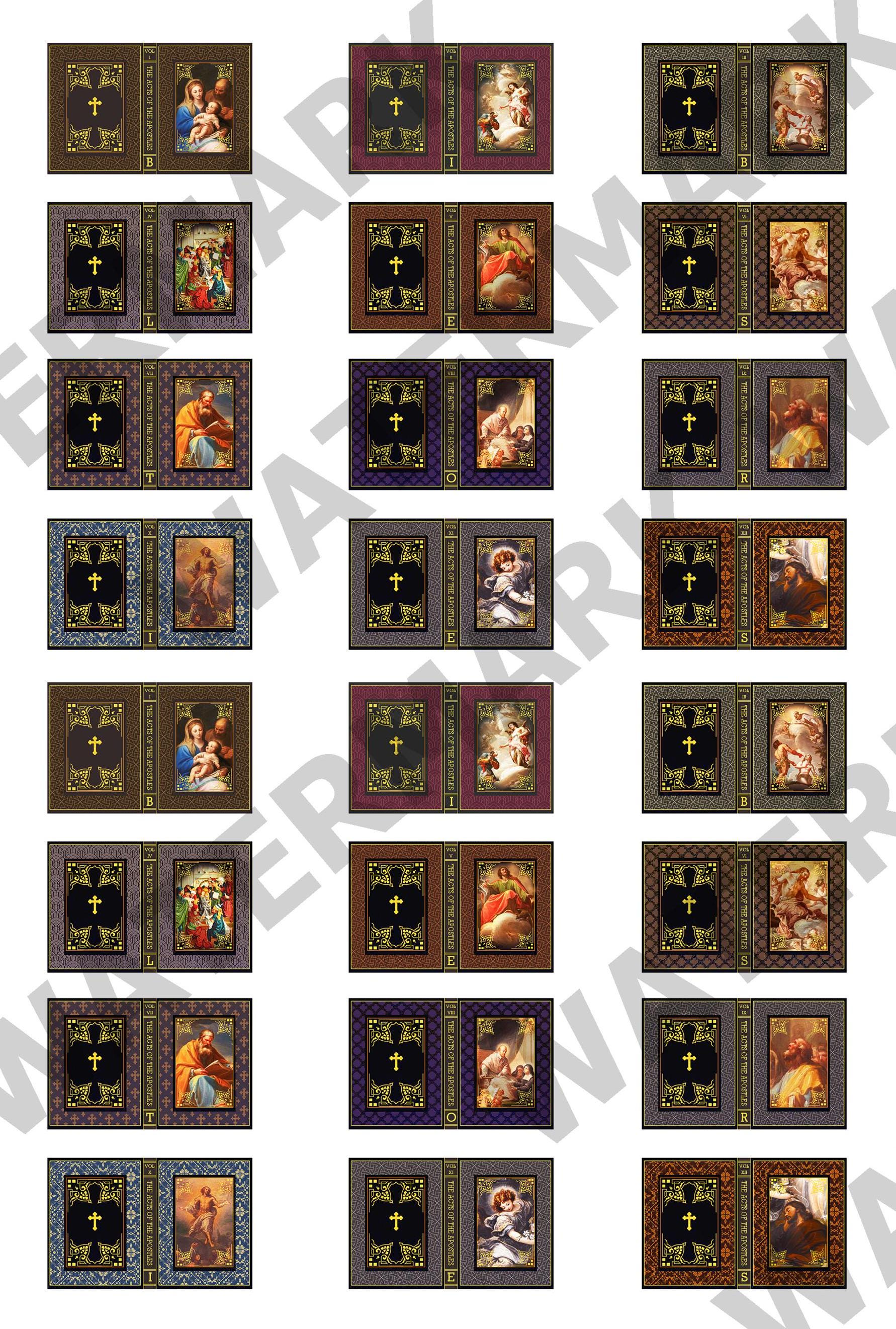 BIBLICAL STORIES - A Set of 12 Miniature Printables of Bible Stories ...