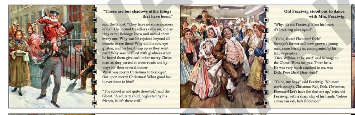 A CHRISTMAS CAROL - A Printable Miniature Christmas Book - Etsy