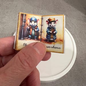 MICE AT WORK - A Printable Miniature Illustrated Book With Sleeve and ...