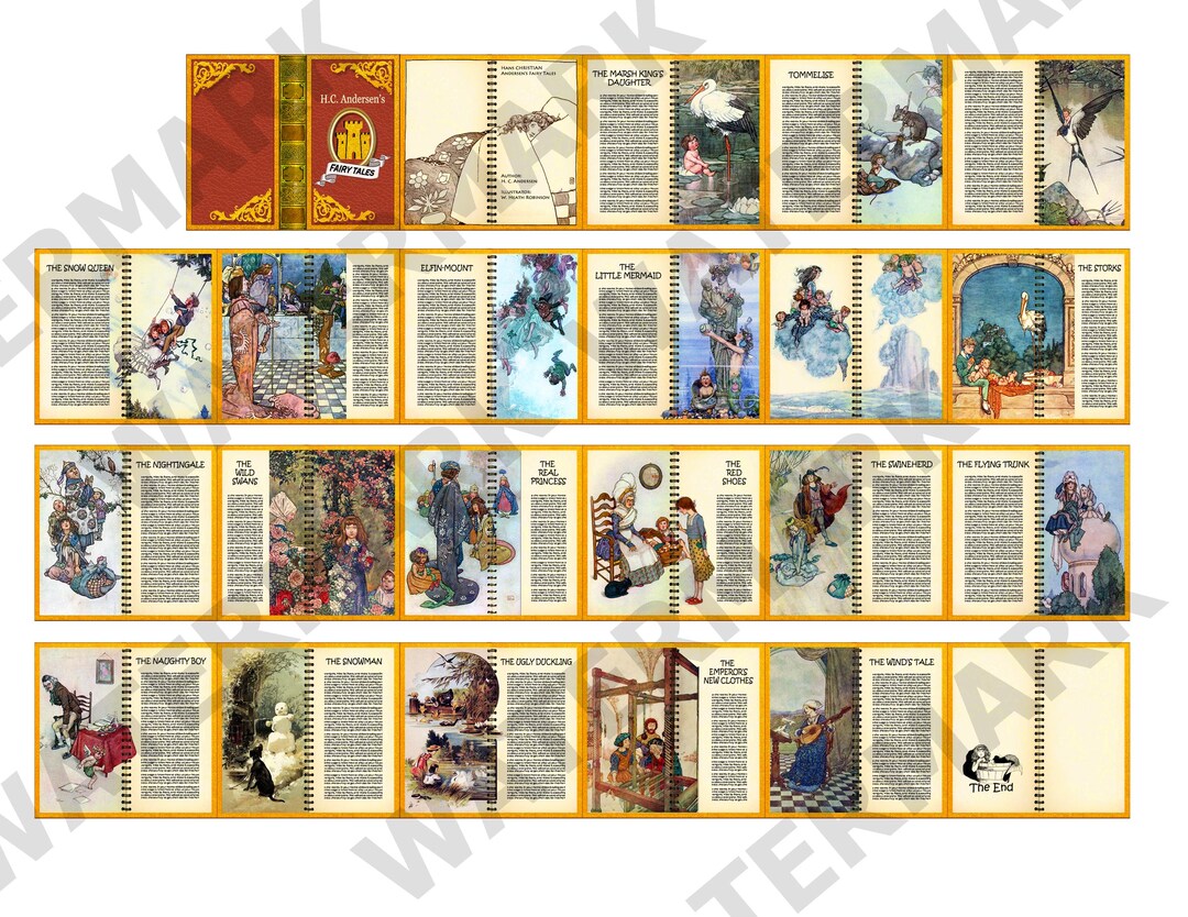HANS CHRISTIAN ANDERSEN - A Printable Miniature Illustrated Children's ...