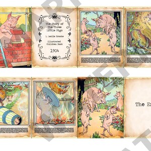 CLASSIC PIG STORIES - A Set of 4 Printable Miniature Books - Etsy