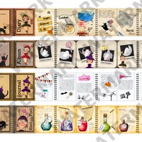 A Set of 4 Printable Miniature Halloween Books - Etsy