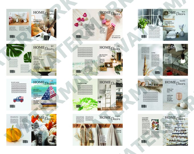 1:24 SCALE Printable Miniature Magazine Covers 1 28 Covers in PDF ...