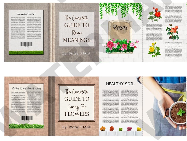 FLOWER BOOKS & SEEDS Packets: Miniature Printable Set - Etsy